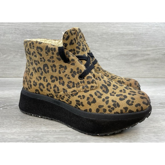OTBT | Shoes | Otbt Wander Womens Leopard Print Boot 65 Lace Up ...
